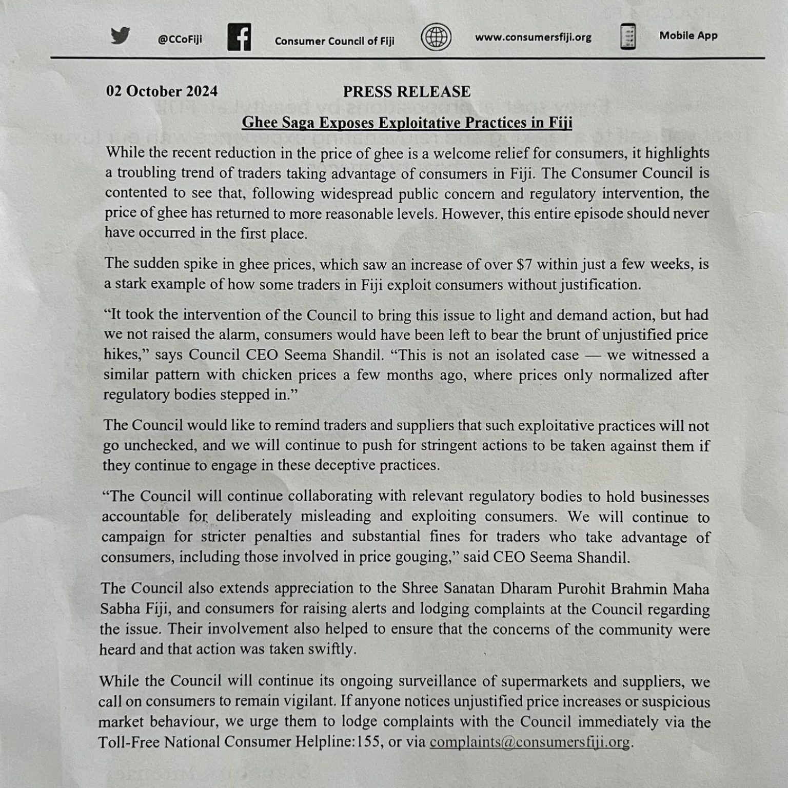Consumer Awareness – THE JET | Fiji's First Community Newspaper
